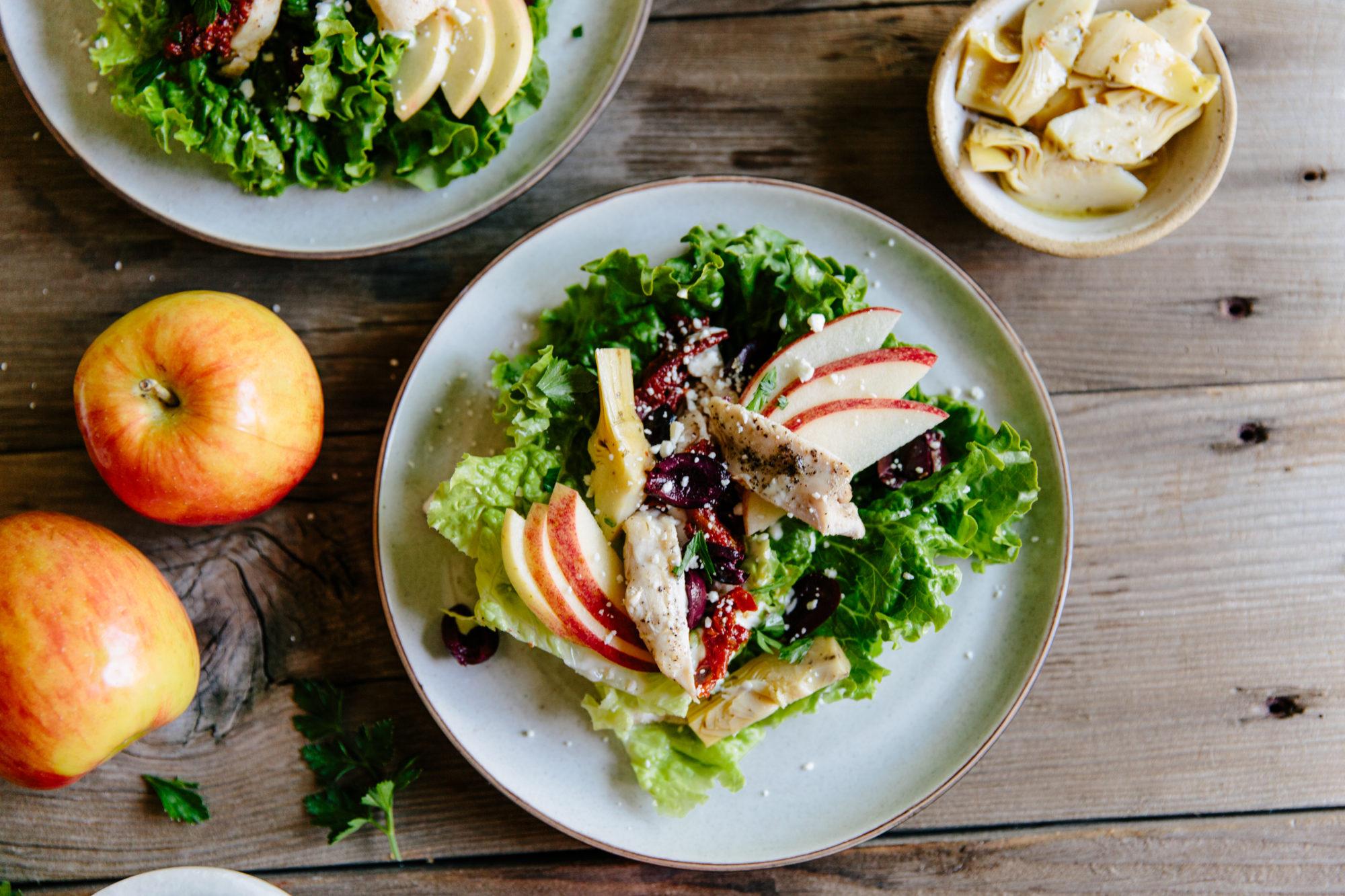 Greek Chicken & JAZZ™ Apple Lettuce Wraps